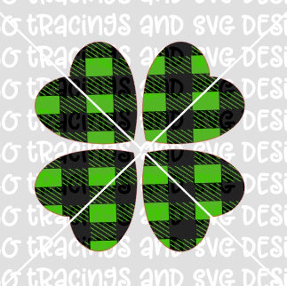 Plaid Clover Svg - Etsy