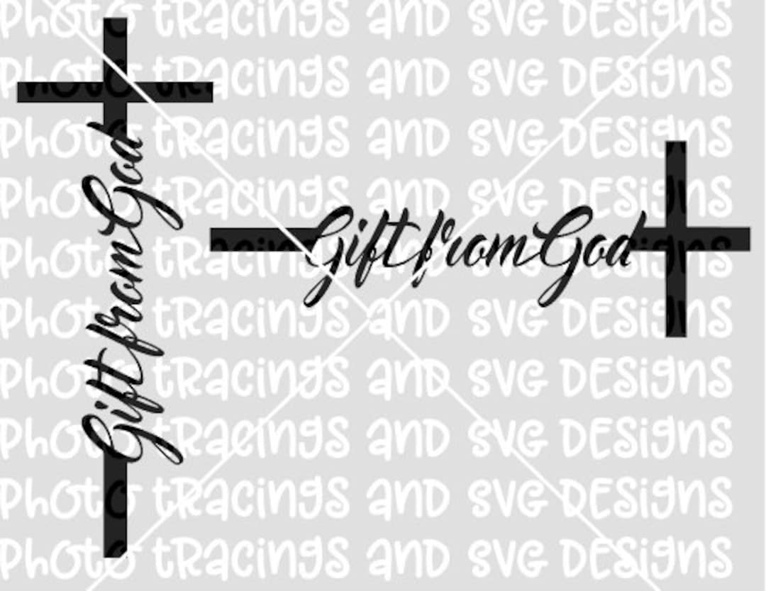 Gift of God Cross Svg - Etsy