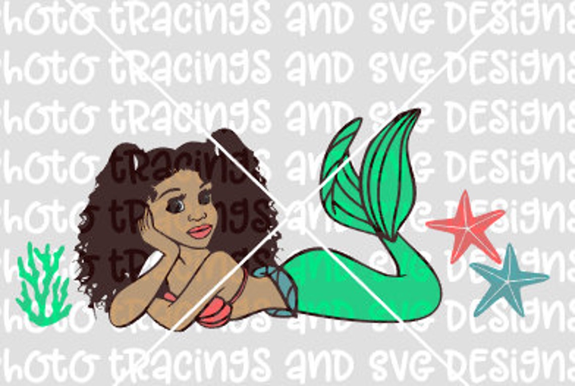 Buy Black Mermaid Laying Down Svg File Online in India - Etsy