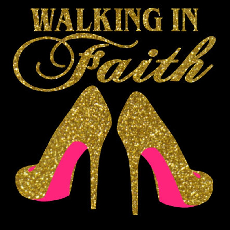 Walking in Faith Heels Svg - Etsy