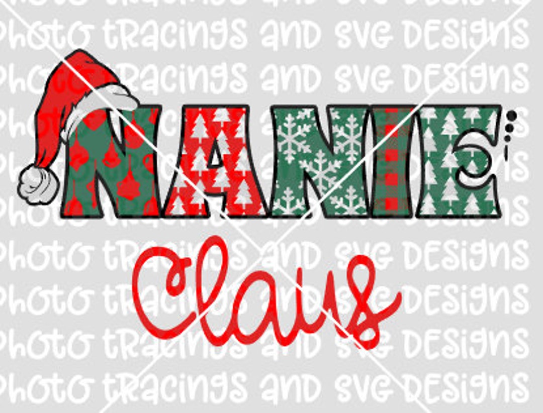 Nanie Claus Svg File Only - Etsy