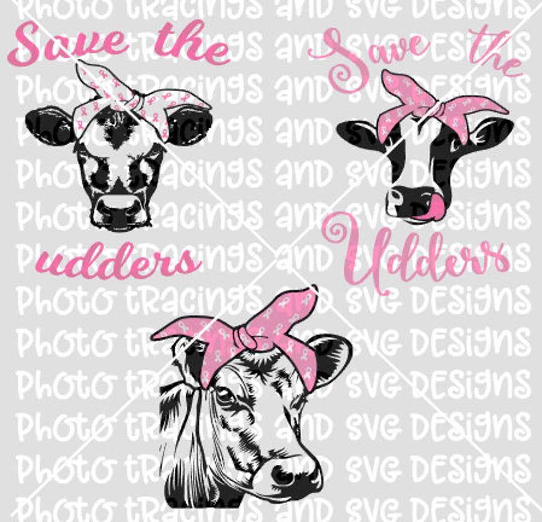 Save the Udders Cow Svg - Etsy