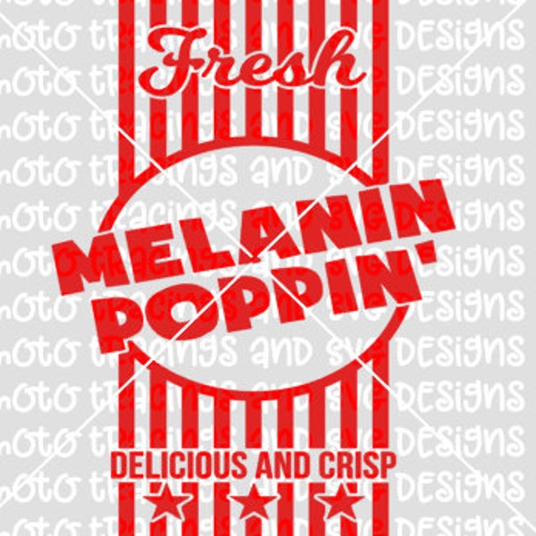 Melanin Poppin Svg - Etsy
