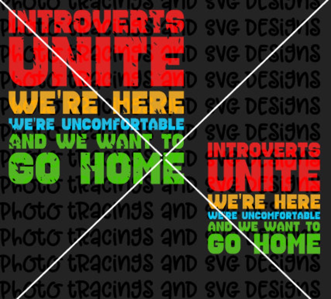 Introverts Svg - Etsy