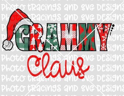 Grammy Claus Svg File Only - Etsy