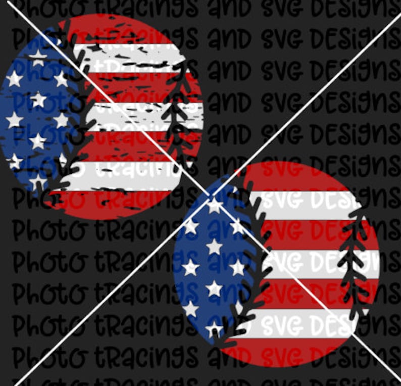 Flag Baseballs Svg - Etsy