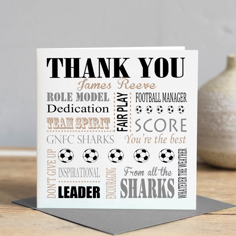 Coach Thank You - Etsy