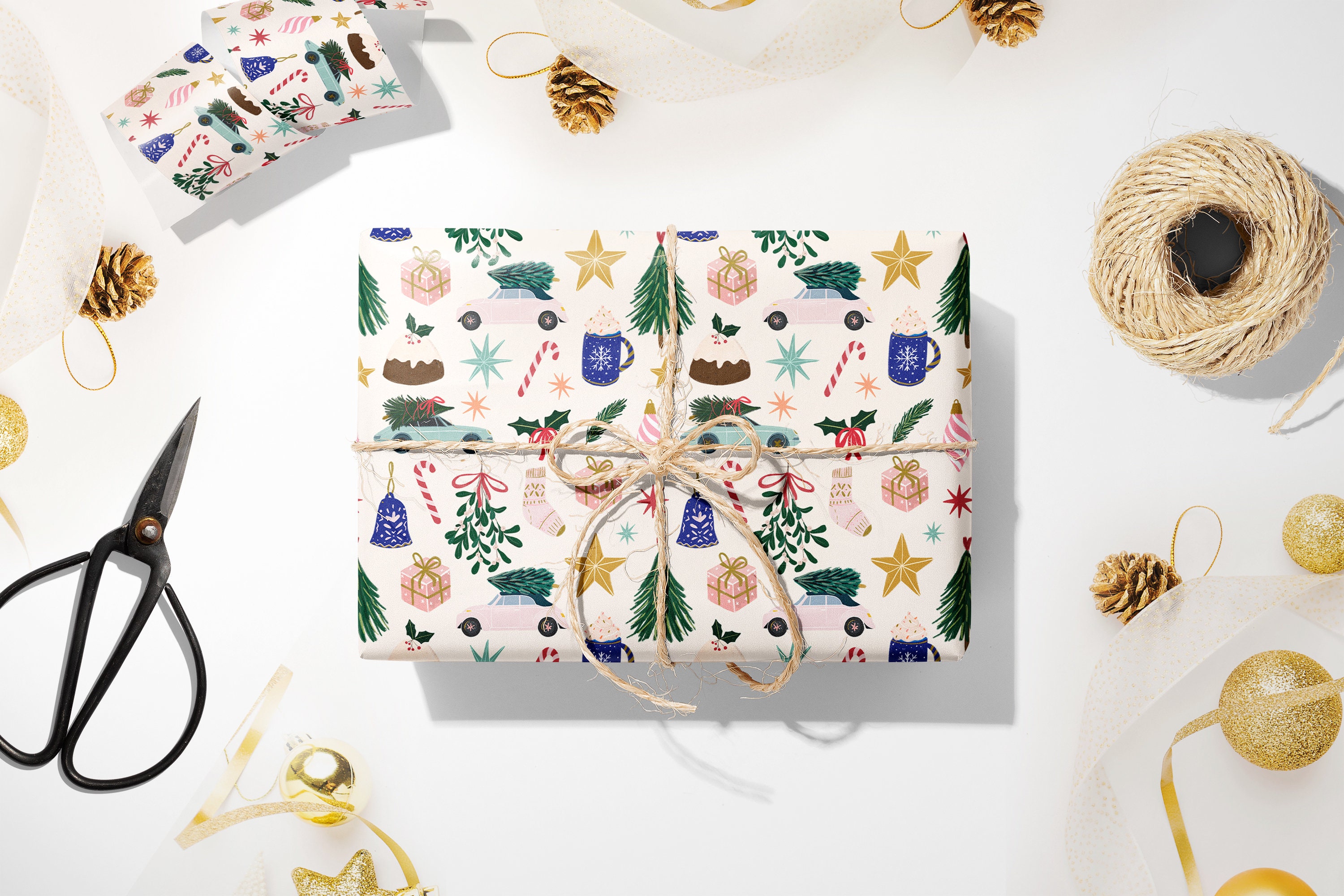 Personalised Christmas Wrapping Paper Luxury Gift Wrap - Etsy UK