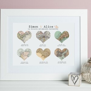 Personalised Destination Maps Printpersonalized Gifts, Wall Decor - Etsy