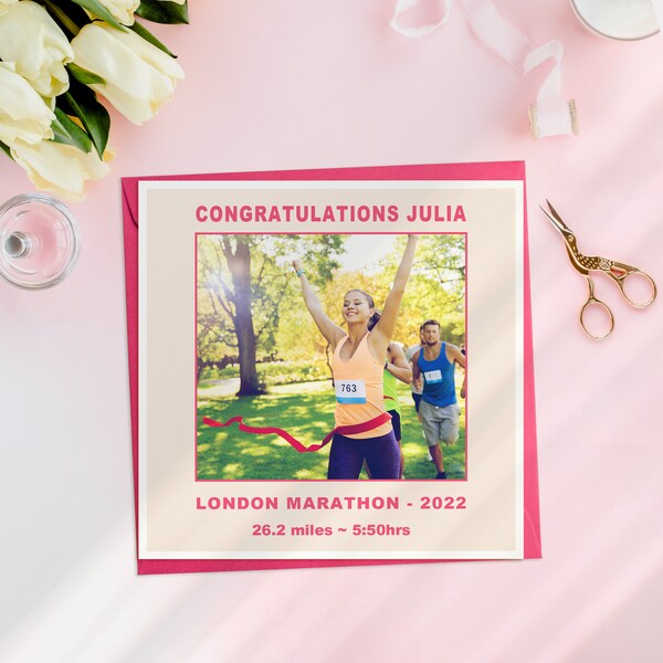 Runner Congratulations Card - Etsy