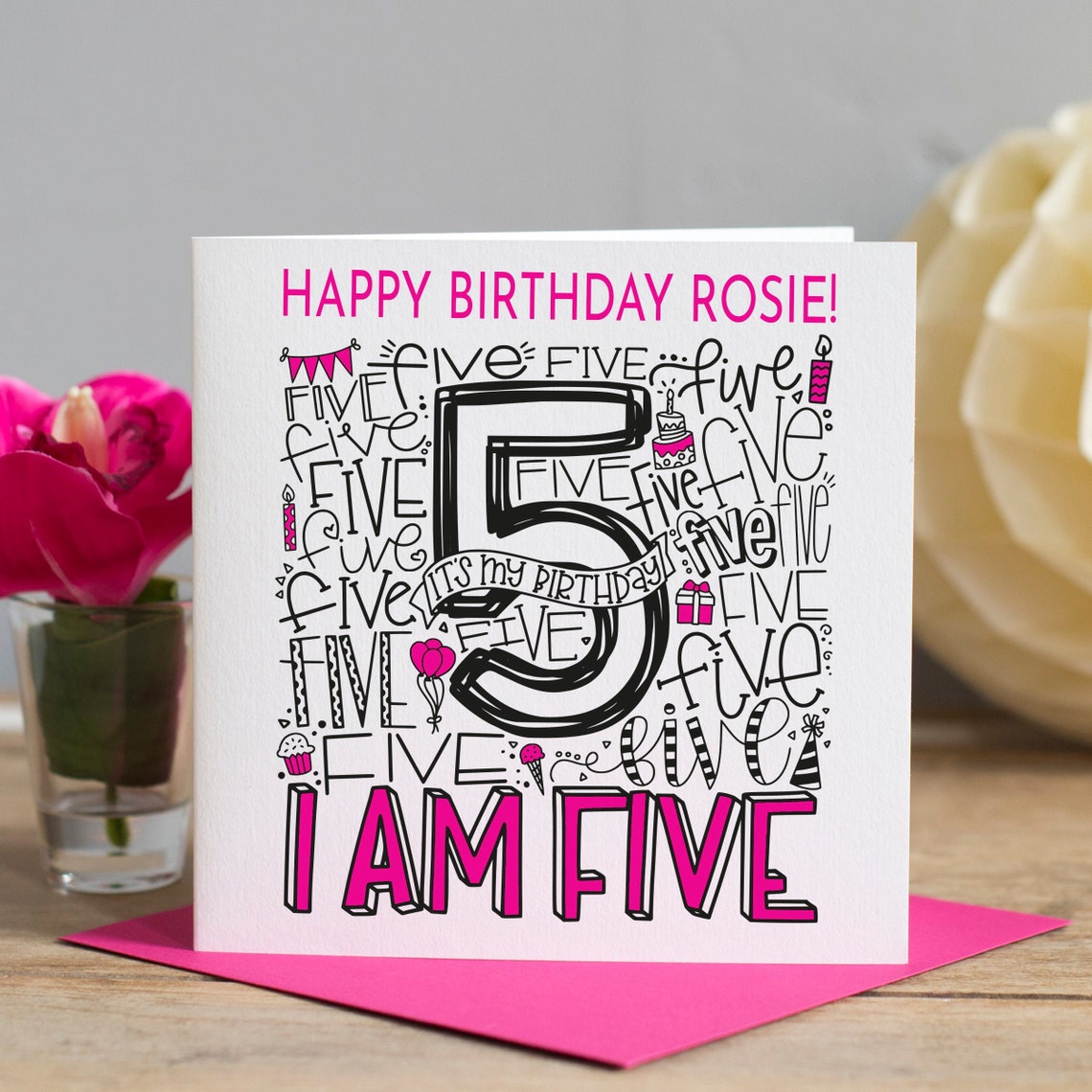Personalised 5th Birthday Card Boys 5th Birthday Card - Etsy