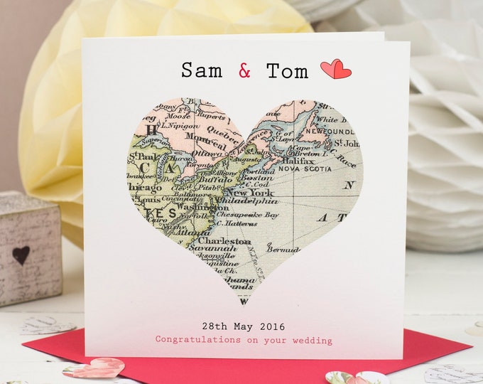 Mappy Birthday Handmade Card Using Original Vintage Map Pieces - Etsy