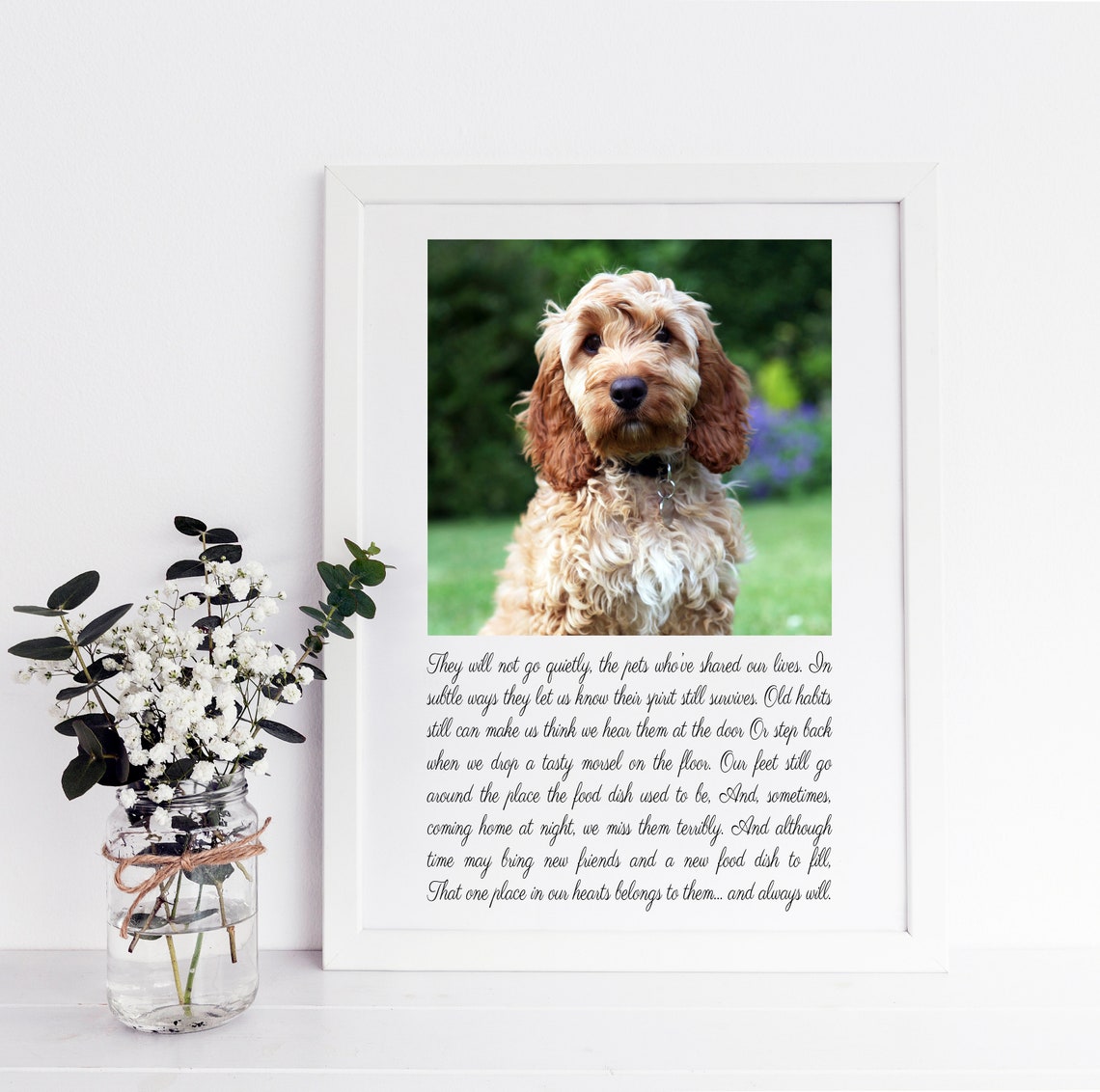 Pet Poem and Photo Print Dog Photo Print Pet Photo Gift Pet | Etsy
