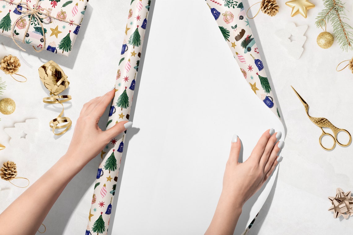 Personalised Christmas Wrapping Paper Luxury Gift Wrap - Etsy UK