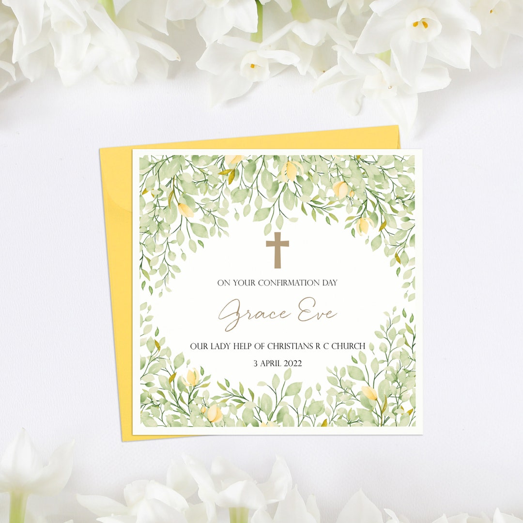 Confirmation Card for Niece/granddaughter, Confirmation Card for Girl ...