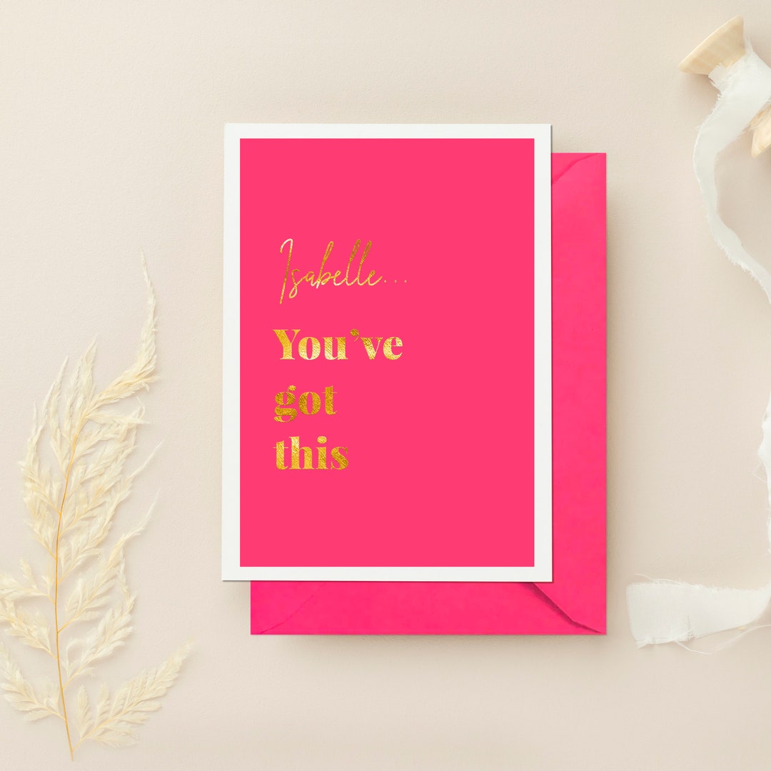 Youve Got This Motivational Card Metallic Gold Foil Business - Etsy