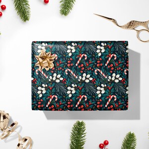 Luxury Christmas Wrapping Paper, Luxury Gift Wrap, Foliage Wrapping ...