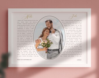 Wedding Vows Framed - Etsy