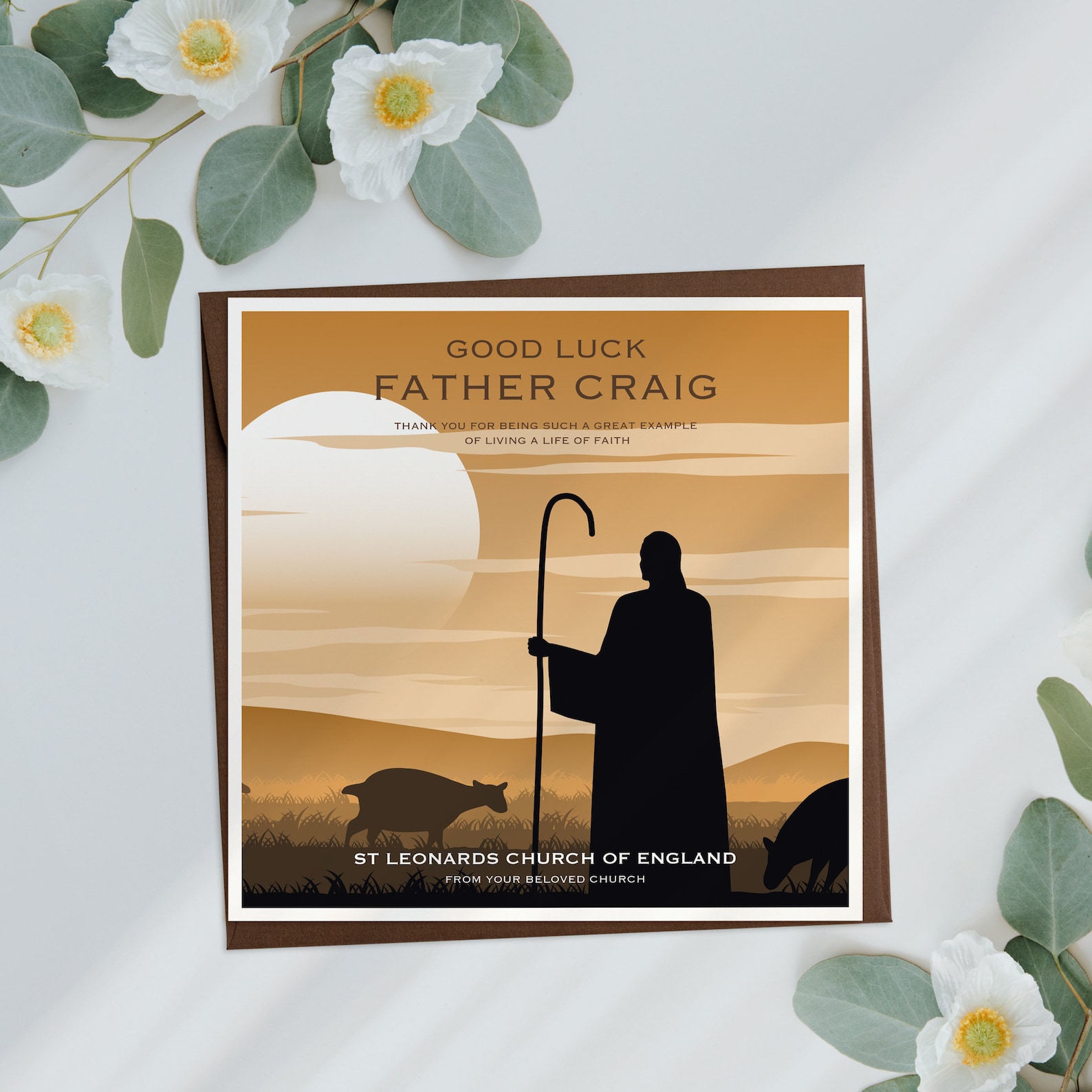 Thank You Priest Card, Thank You Pastor, Congratulations Priest Card ...