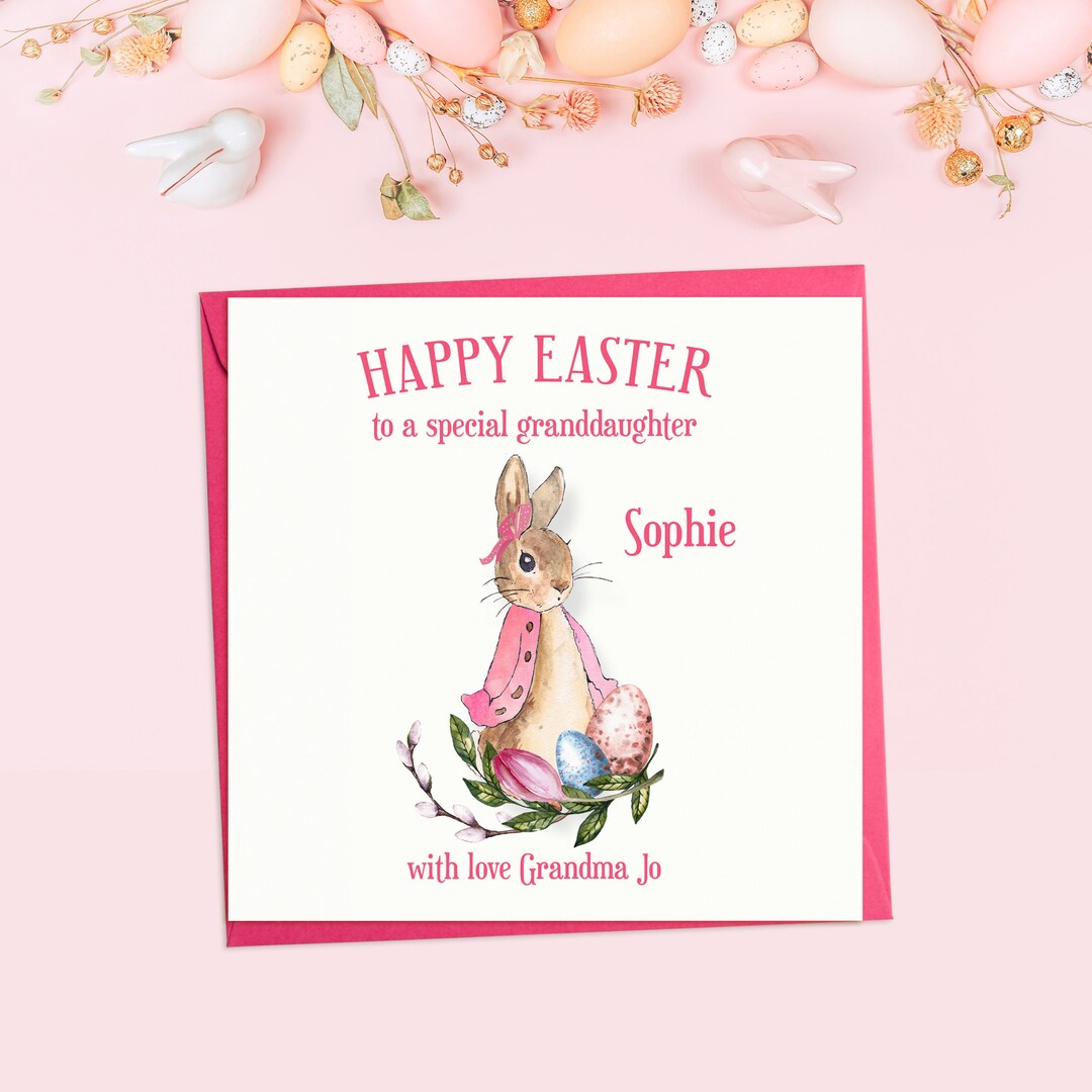 Rabbit Easter Card, Easter Bunny Easter Card, Beatrix Potter Daughter ...