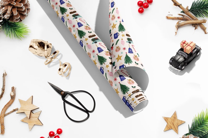 Personalised Christmas Wrapping Paper, Luxury Gift Wrap, Christmas ...