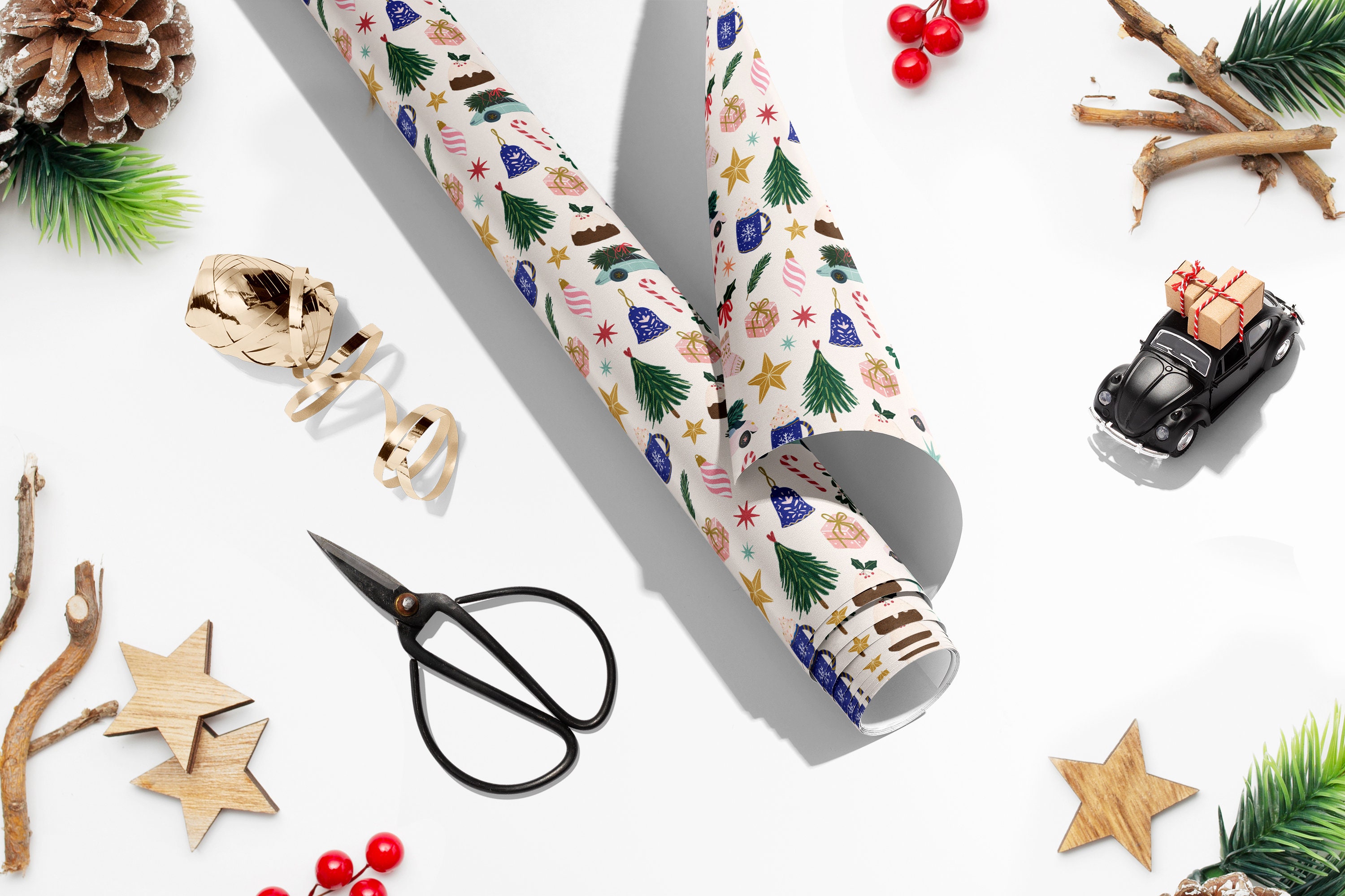 Personalised Christmas Wrapping Paper Luxury Gift Wrap - Etsy UK