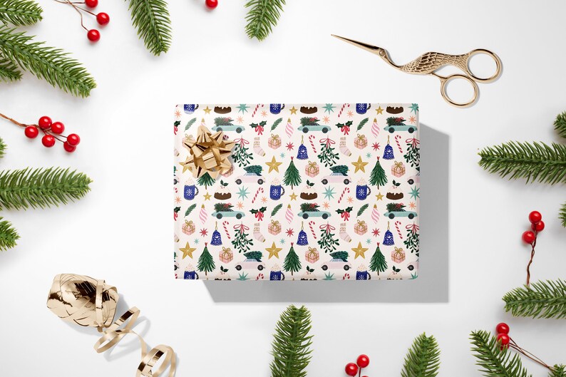 Personalised Christmas Wrapping Paper Luxury Gift Wrap - Etsy UK