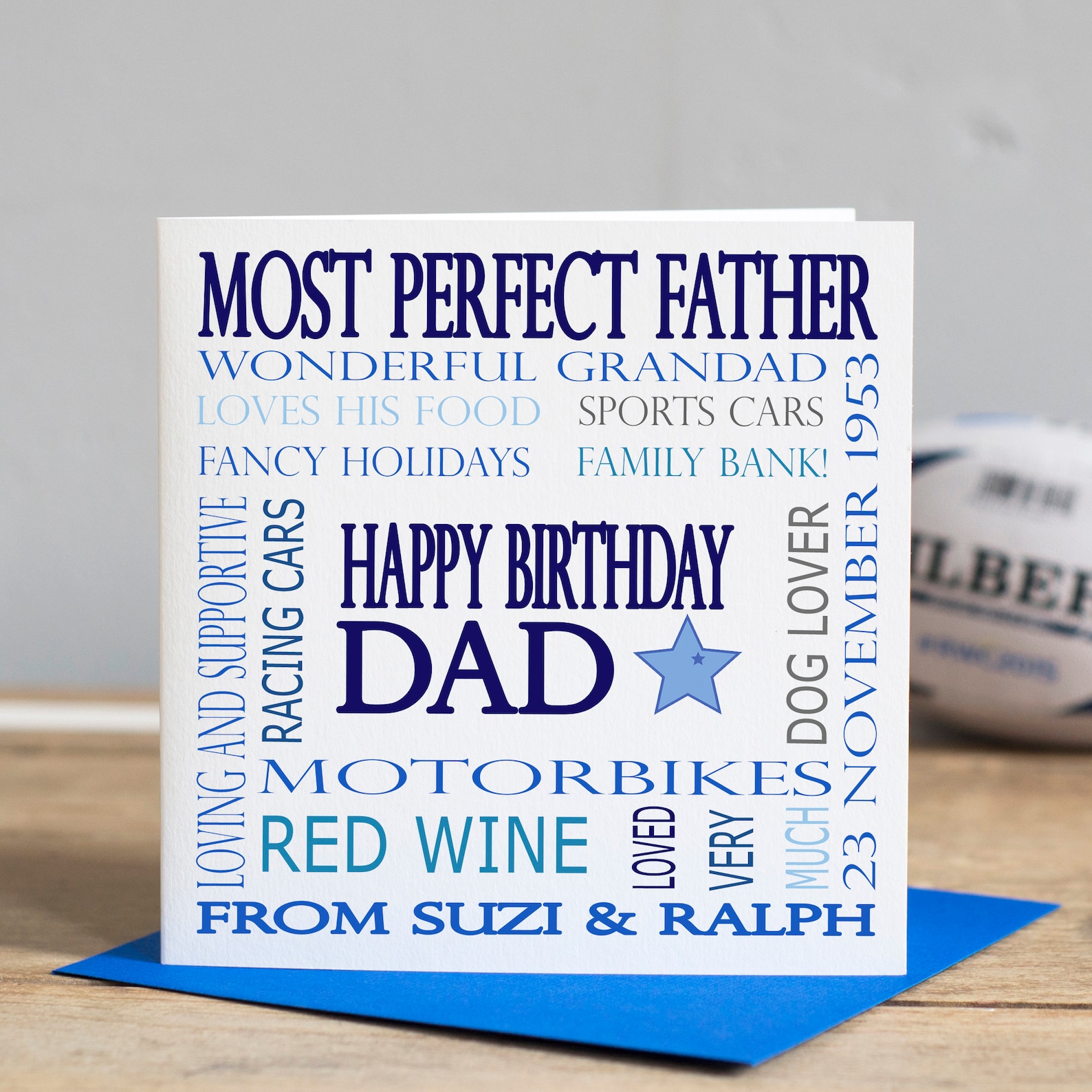 Dad Birthday Card Daddy Birthday Card Personalised - Etsy
