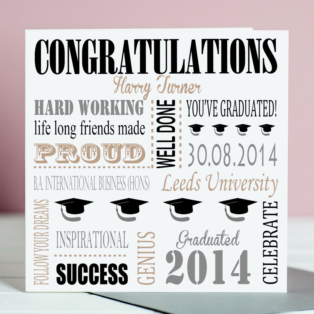 Graduation Card - Etsy