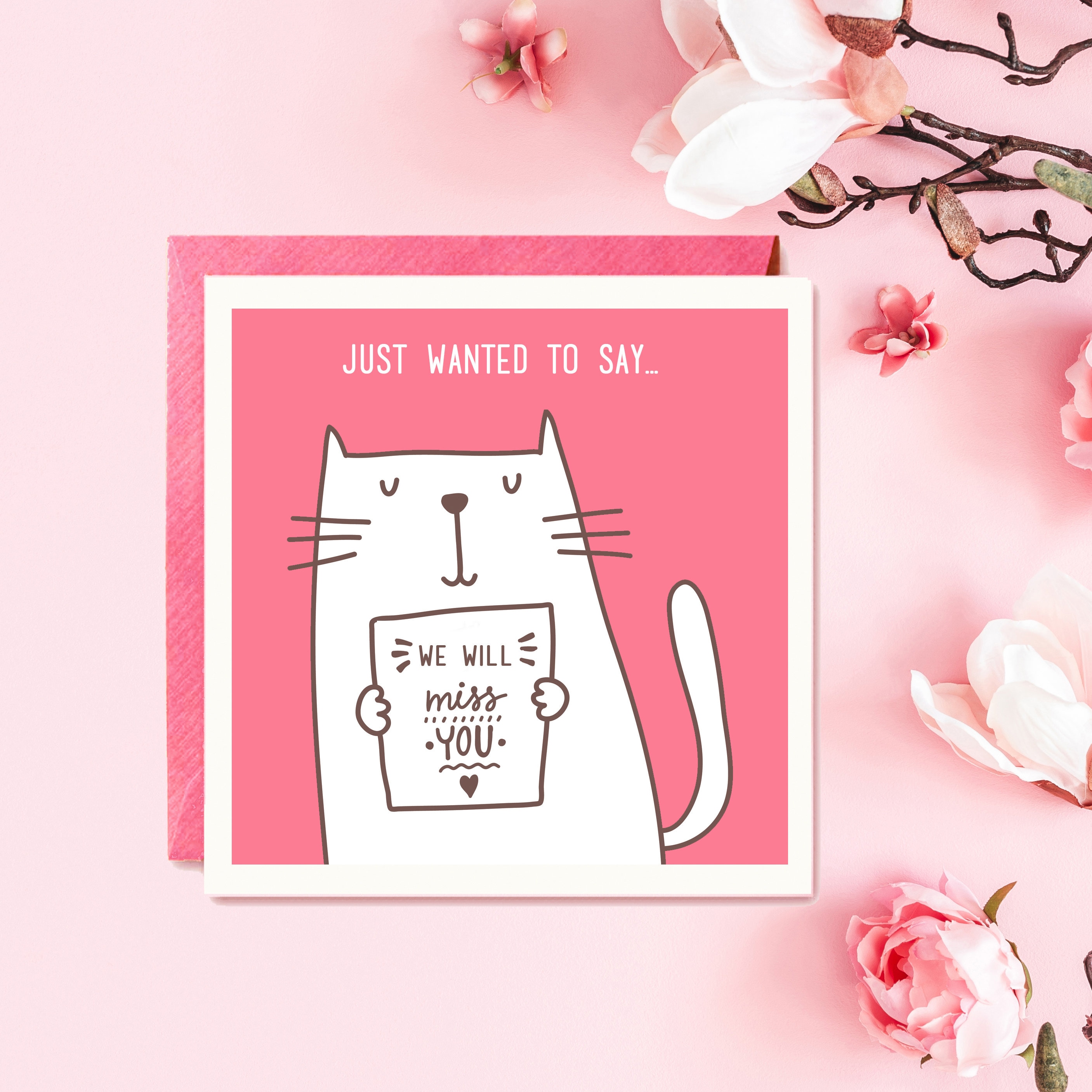 I Will Miss You Cards For Teachers