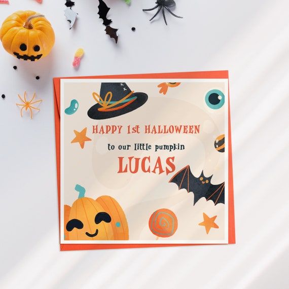 1ère carte dHalloween personnalisée première carte - Etsy France
