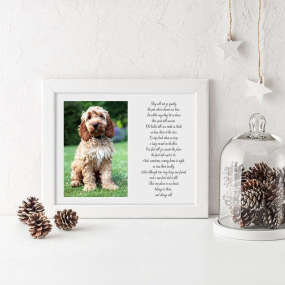Pet Poem and Photo Print Dog Photo Print Pet Photo Gift Pet | Etsy