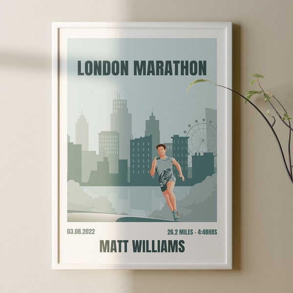 Marathon Print - Etsy
