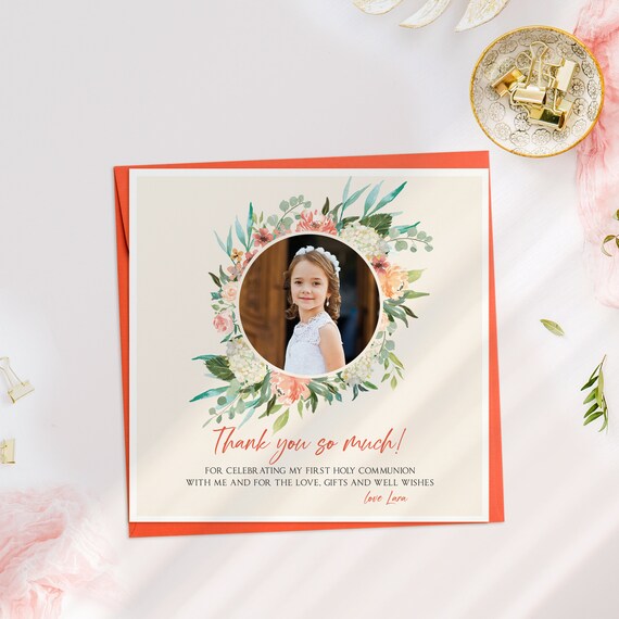 Communion Thank You Cards Communion Thank You Etsy UK
