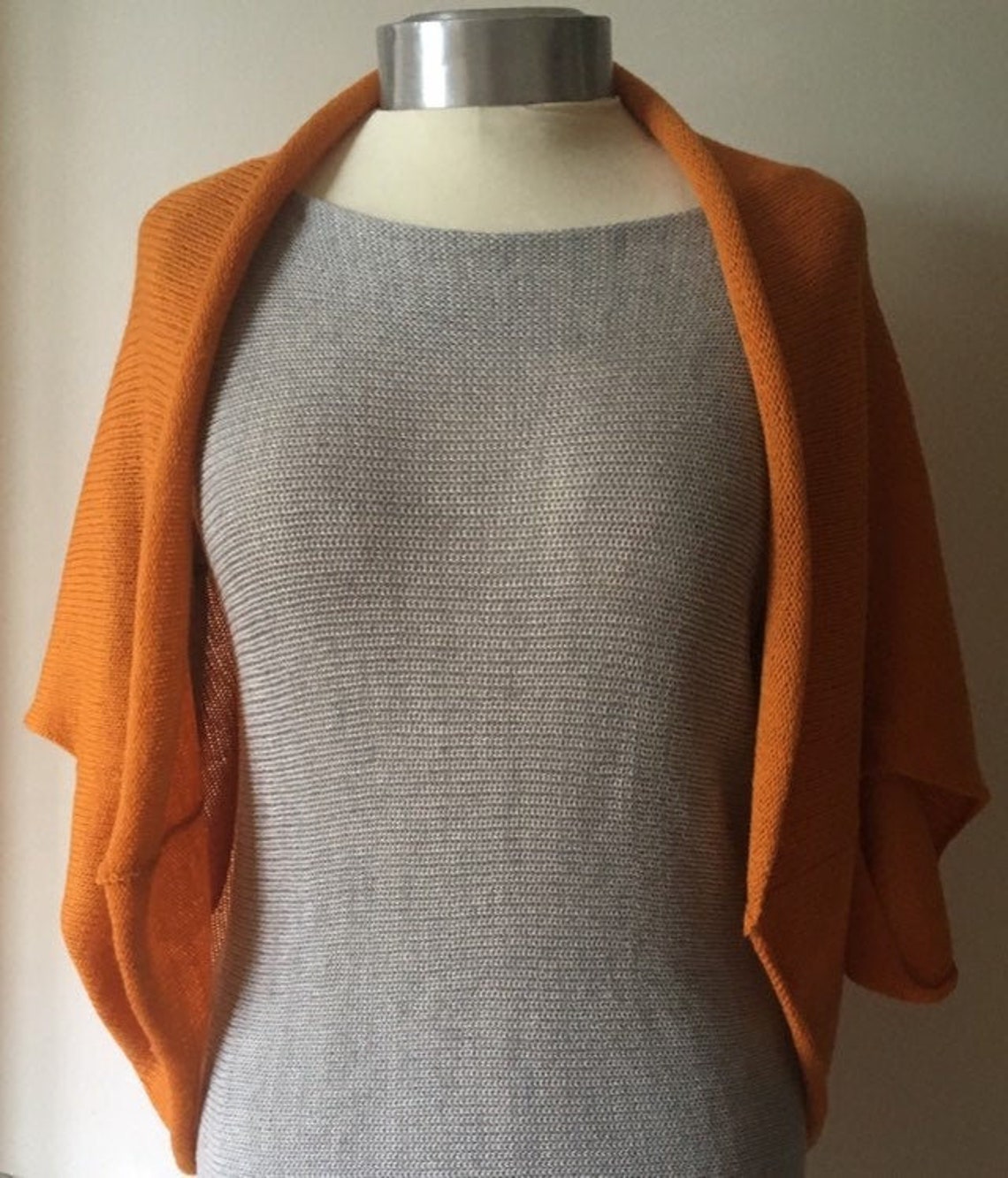 100% Merino Wool Short Sleeved Batwing Shrug Cardigan Capelet - Etsy