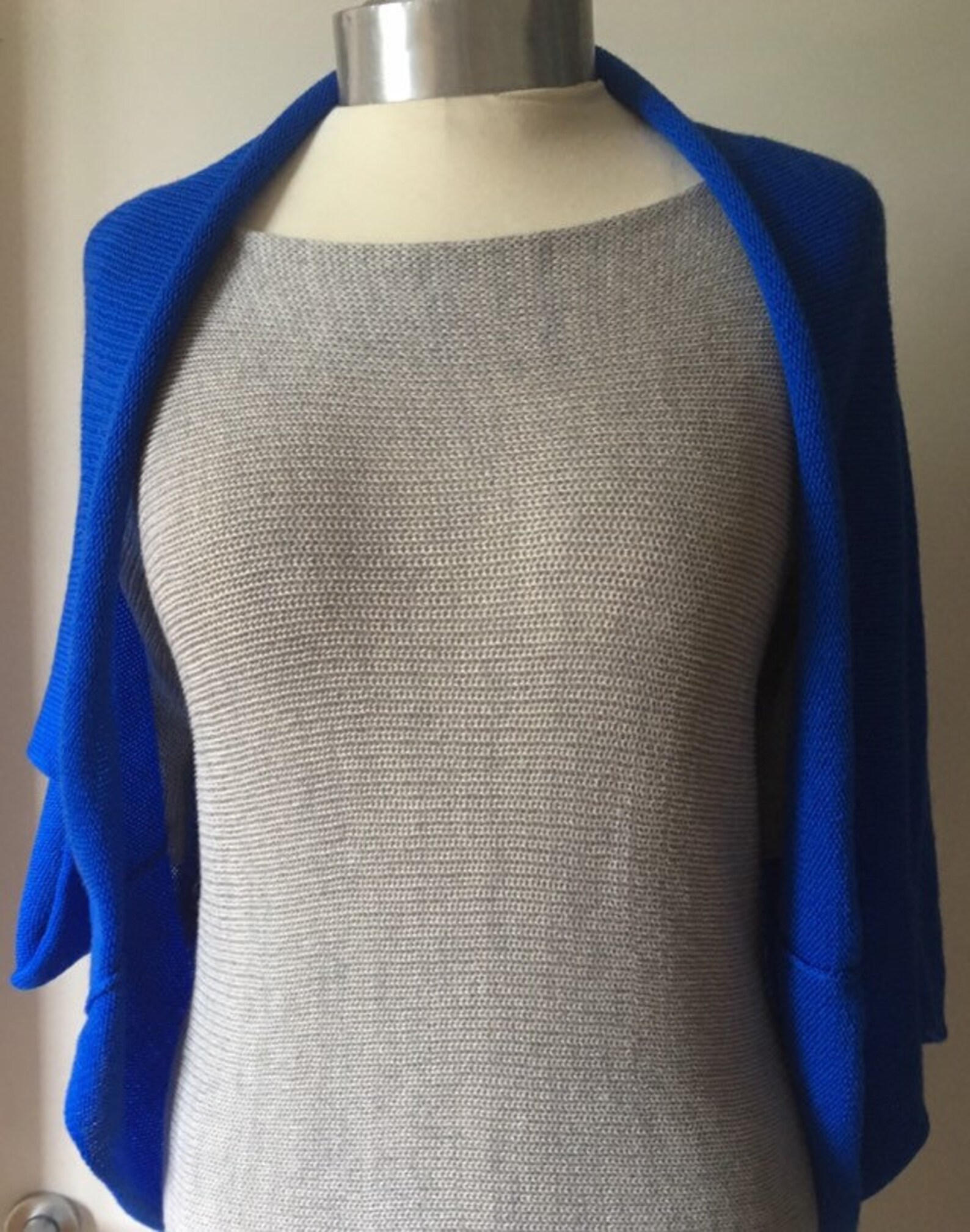 Short Sleeved Batwing Shrug 100% Merino Wool Knit Cardigan - Etsy