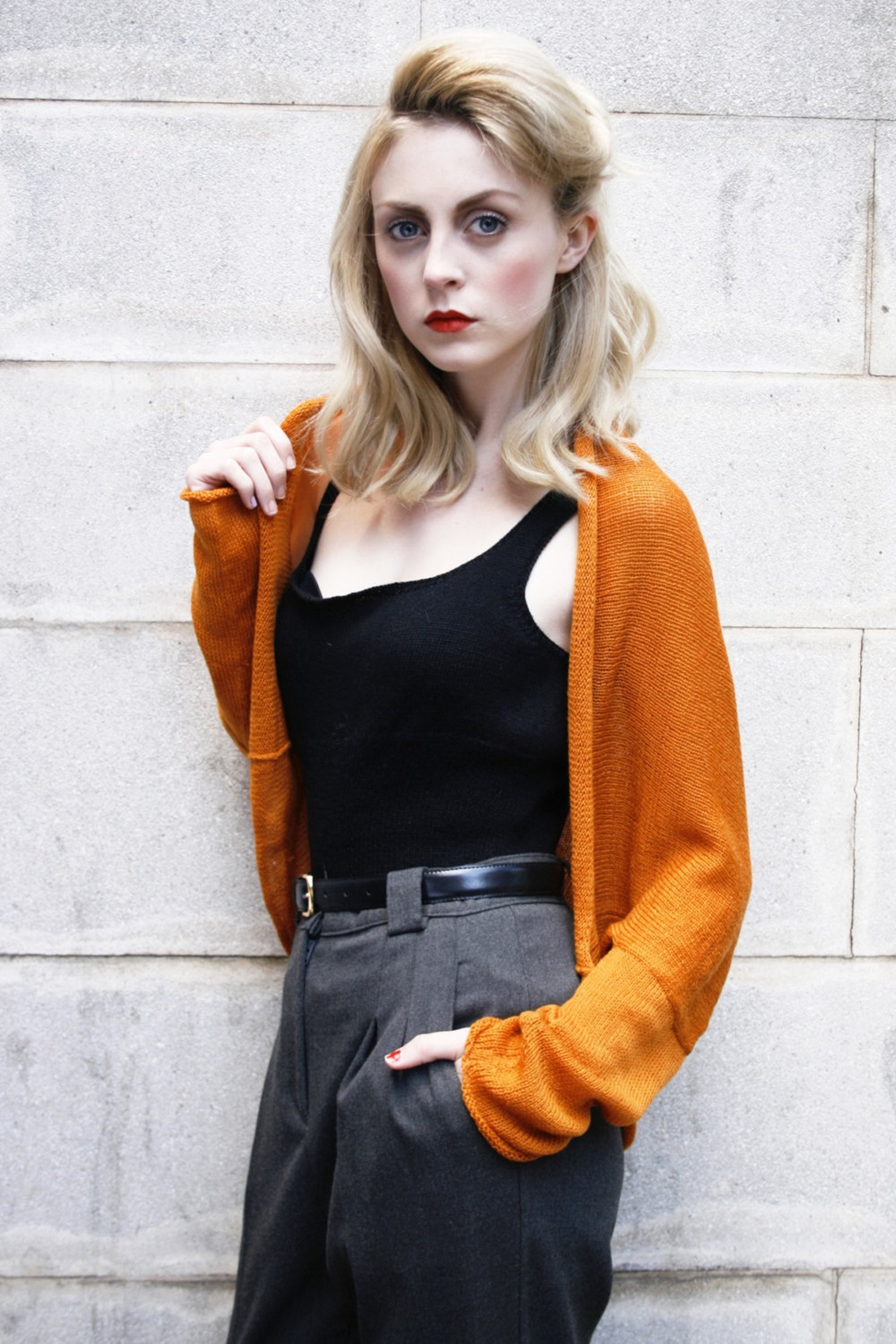 Long Sleeved Batwing Shrug Hand Made Pure Merino Wool UK - Etsy UK