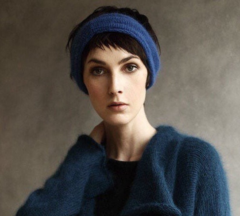 Angora Headband / Fluffy Soft Wool Hand-made in the UK / Ear Warmer ...