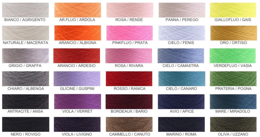 Yarn Sample Set of 6 Colours Merino Wool or Other Yarns Available - Etsy