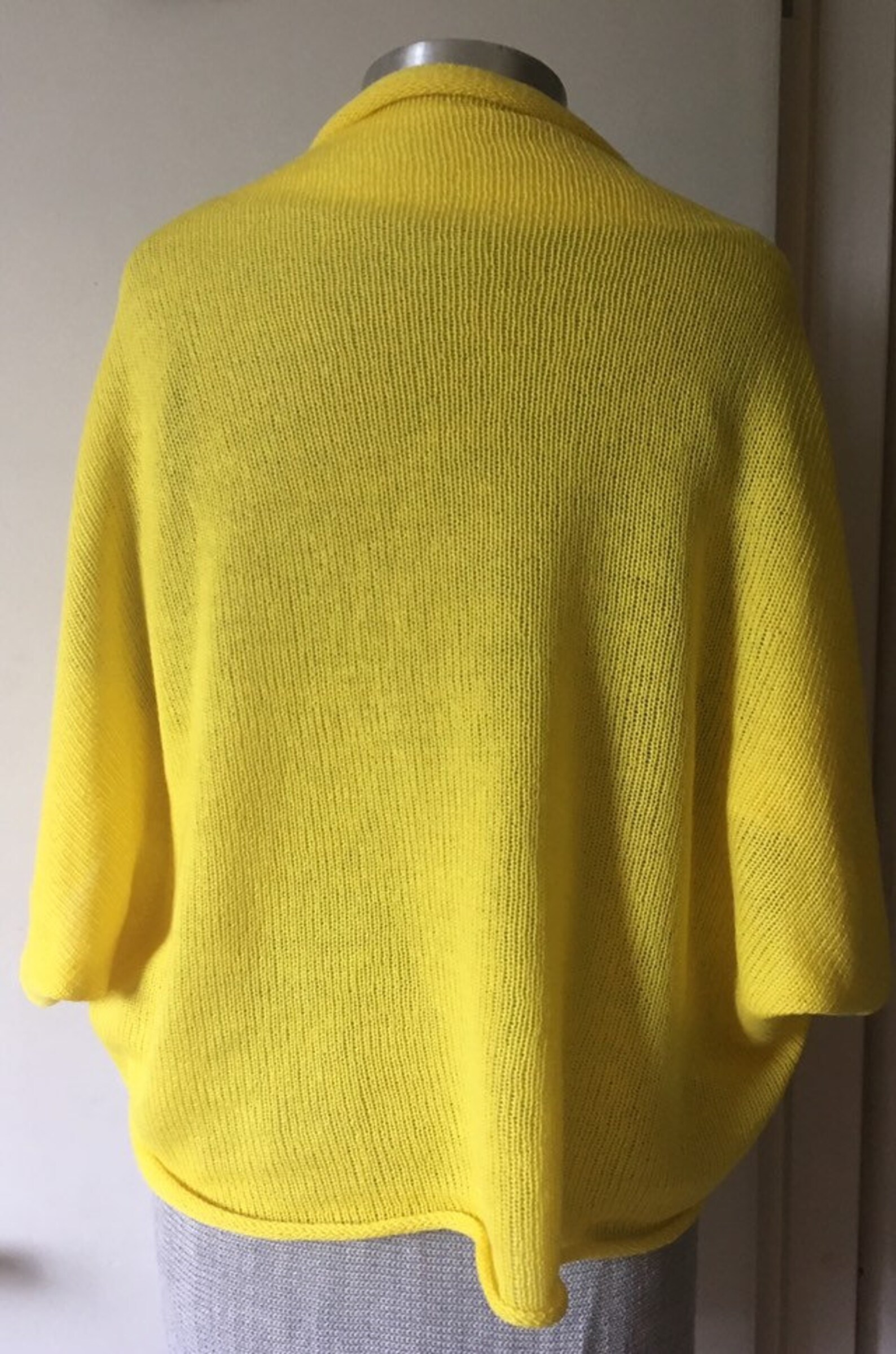 100% Merino Wool Short Sleeved Batwing Shrug Cardigan Capelet - Etsy