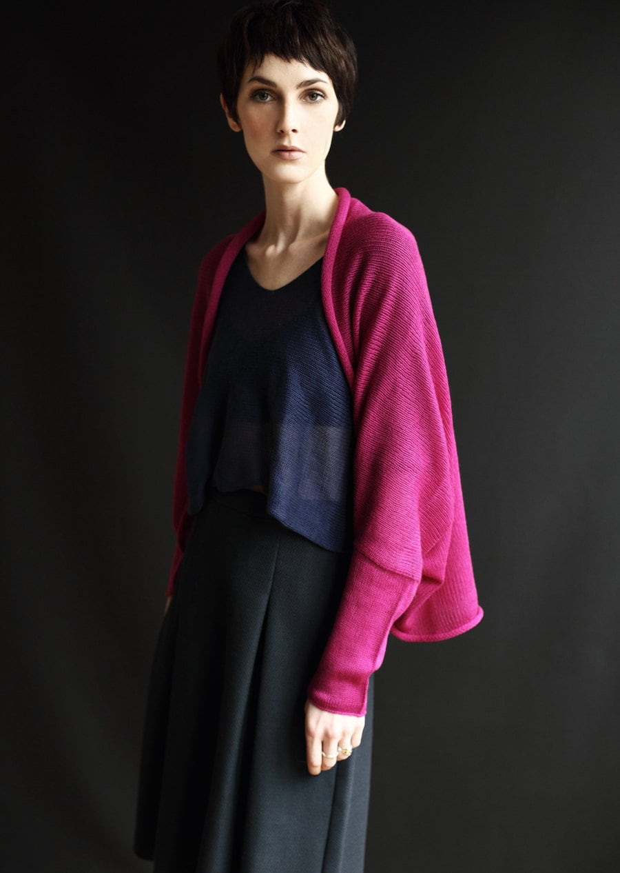 Long Sleeved Batwing Shrug Hand Made Pure Merino Wool UK - Etsy UK