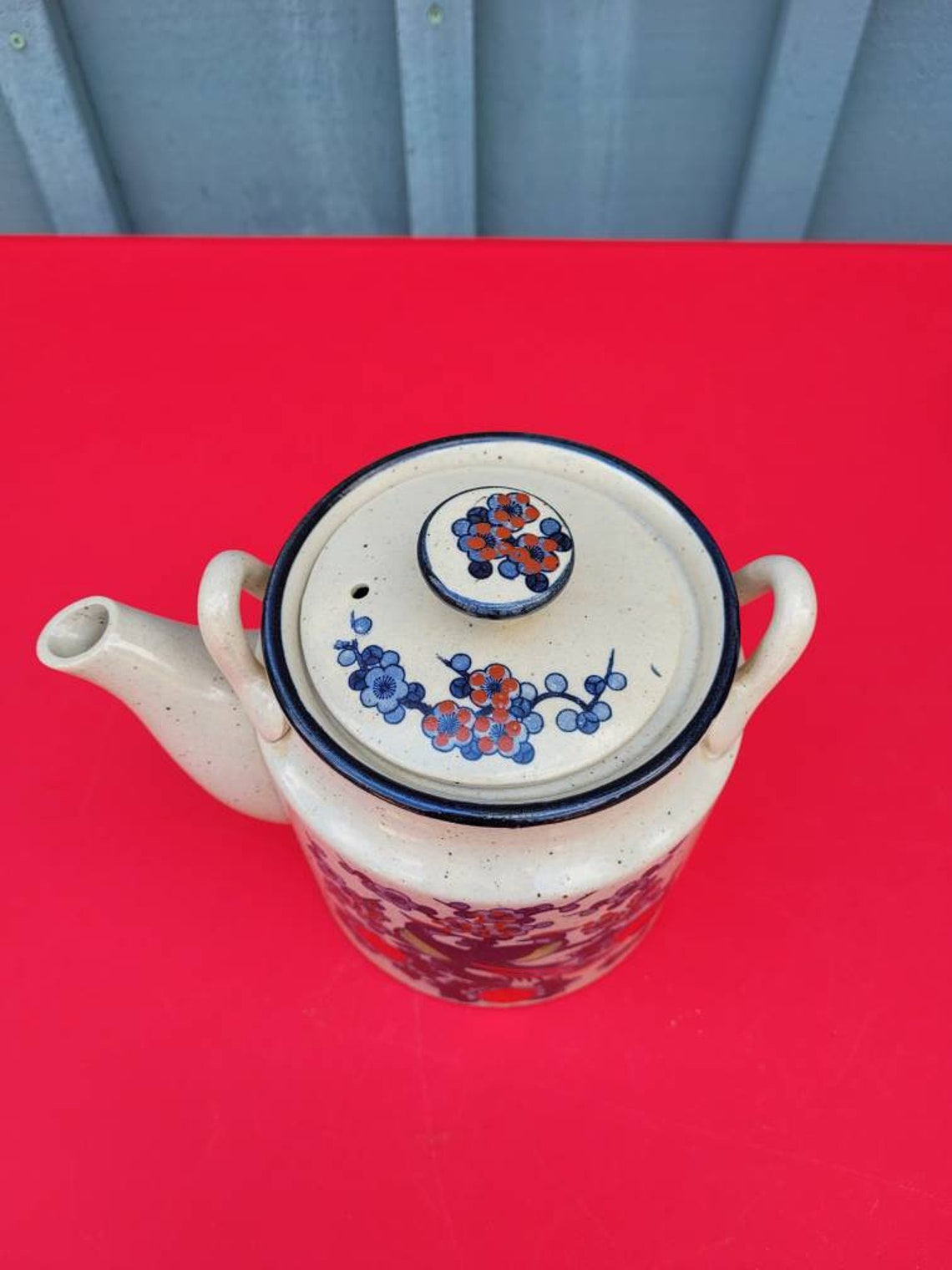 Vintage Nagoya Japón Crafted Stoneware Teapot National Silver | Etsy