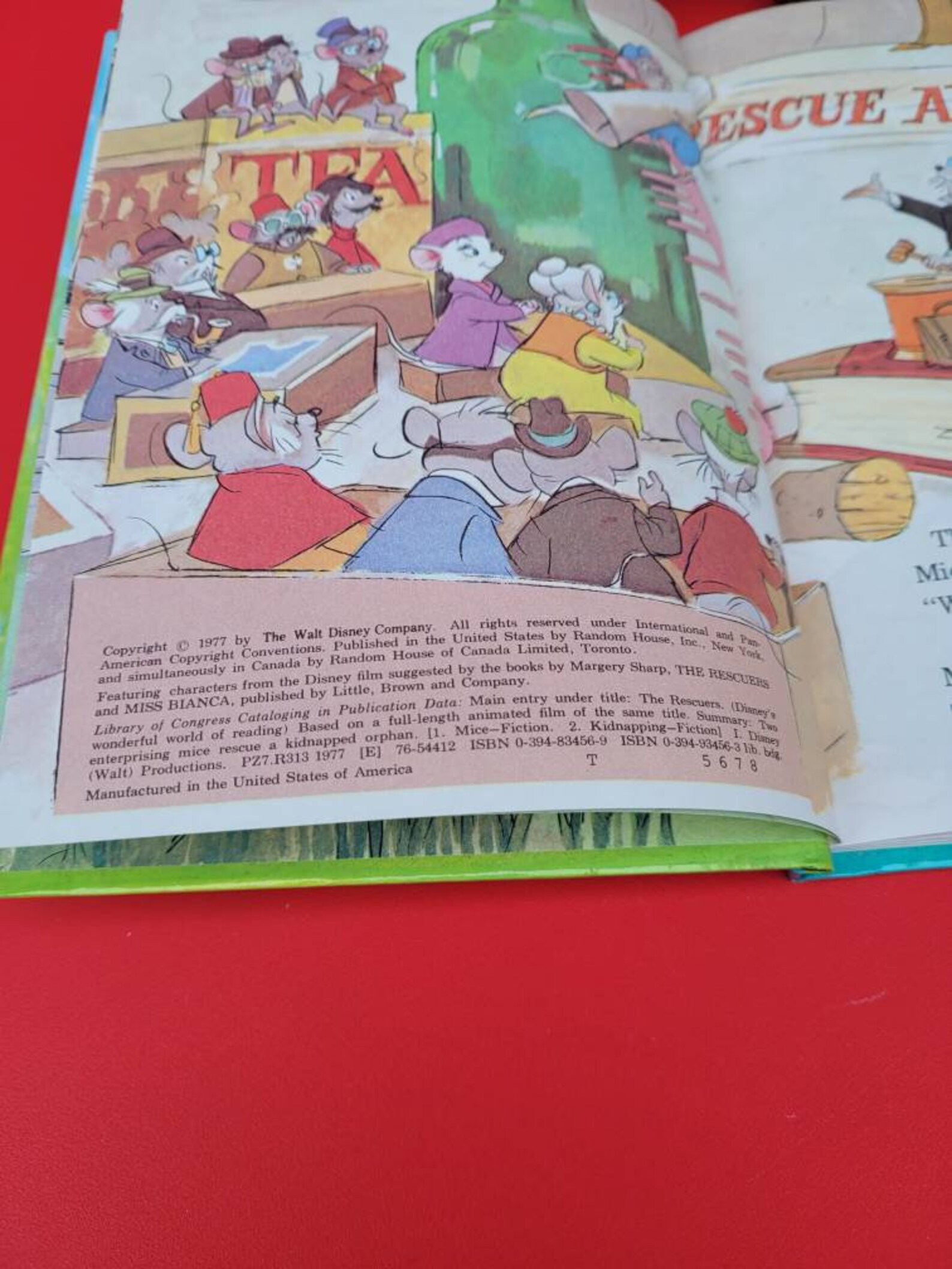 The Rescuers Children's Book Copyright 1977 - Etsy