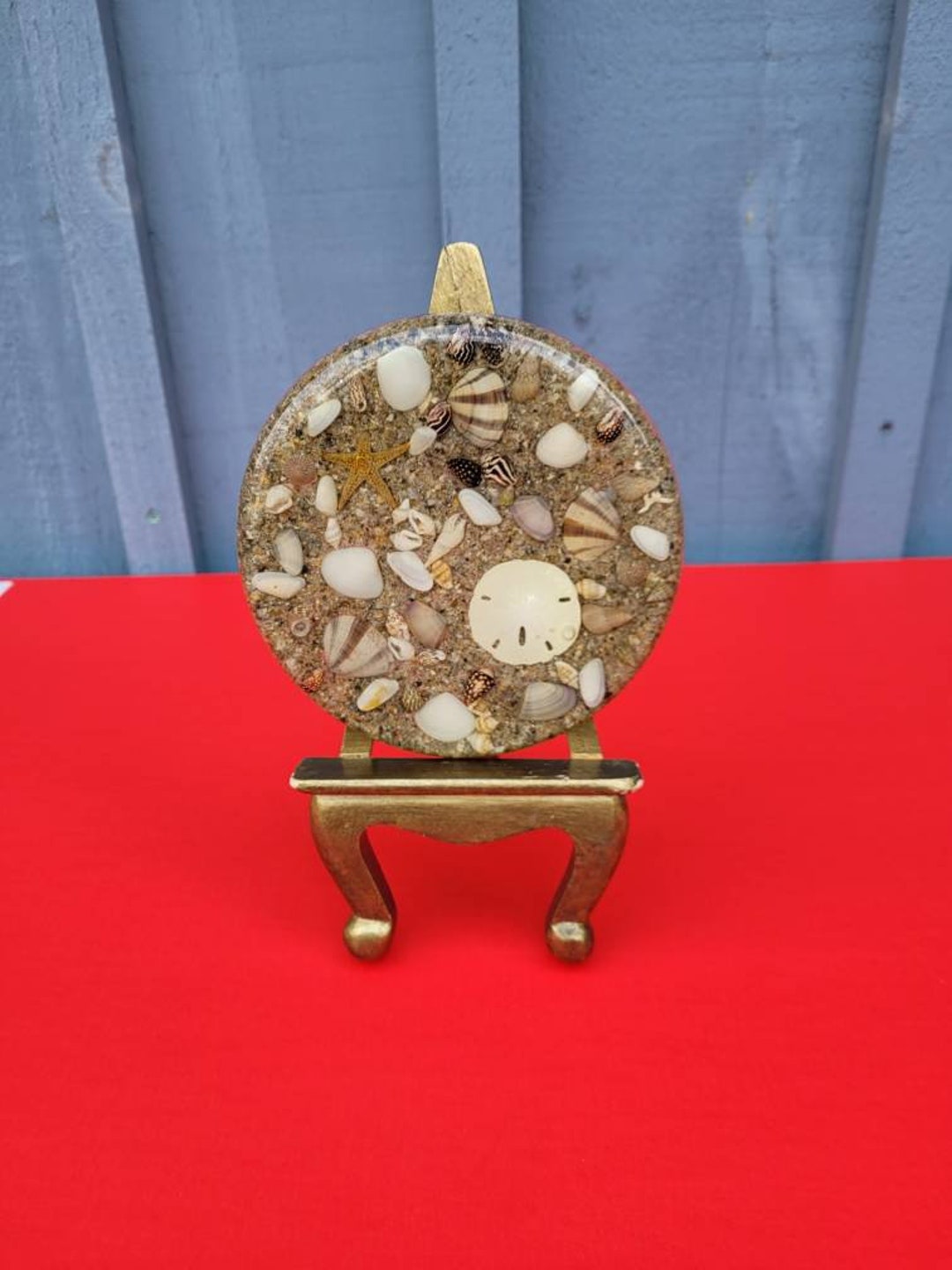 Vintage Clear-vue Seashell Trivet Earth Tones - Etsy