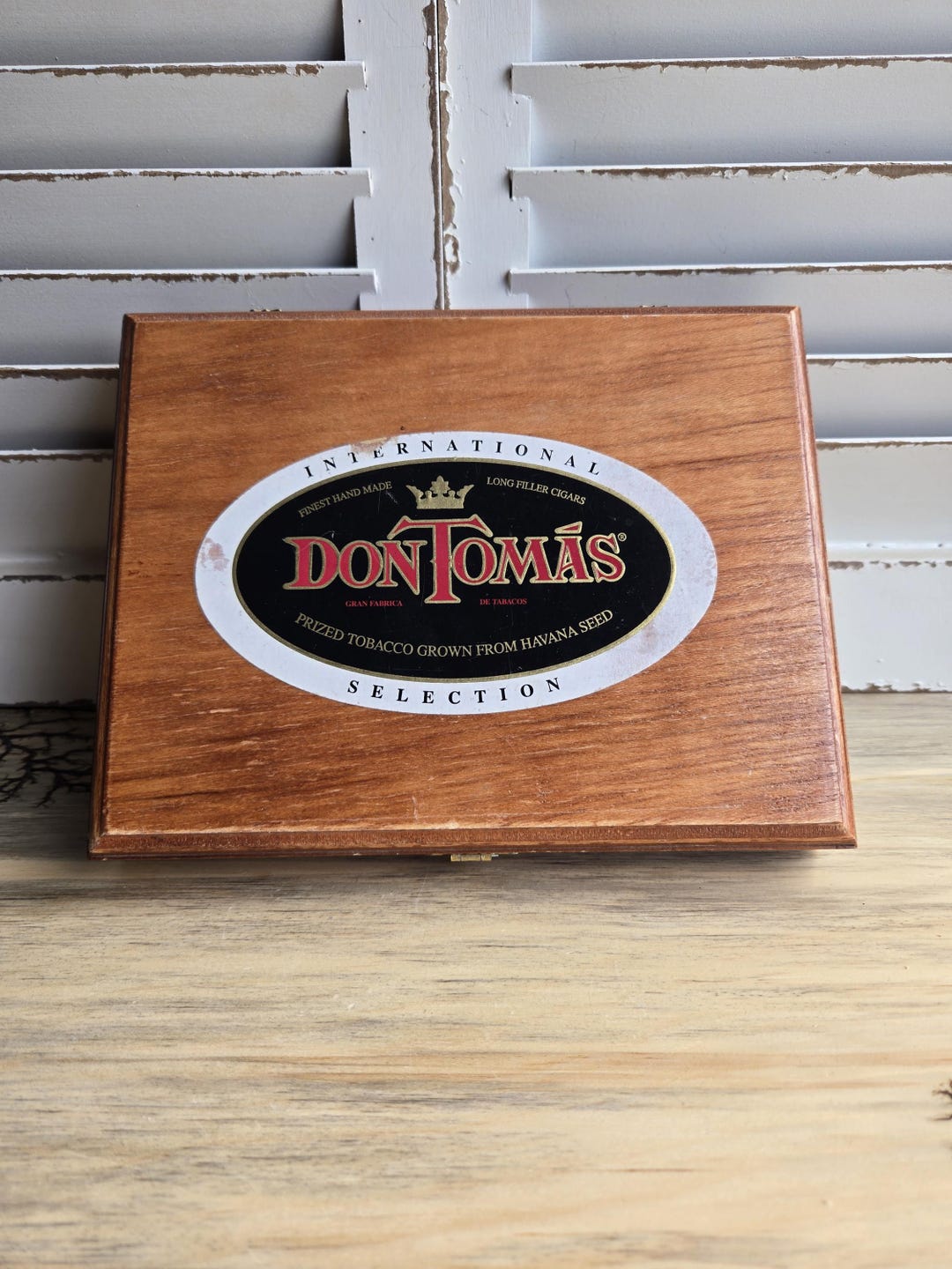 Don Tomas Wooden Empty Cigar Box Handmade in Honduras - Etsy