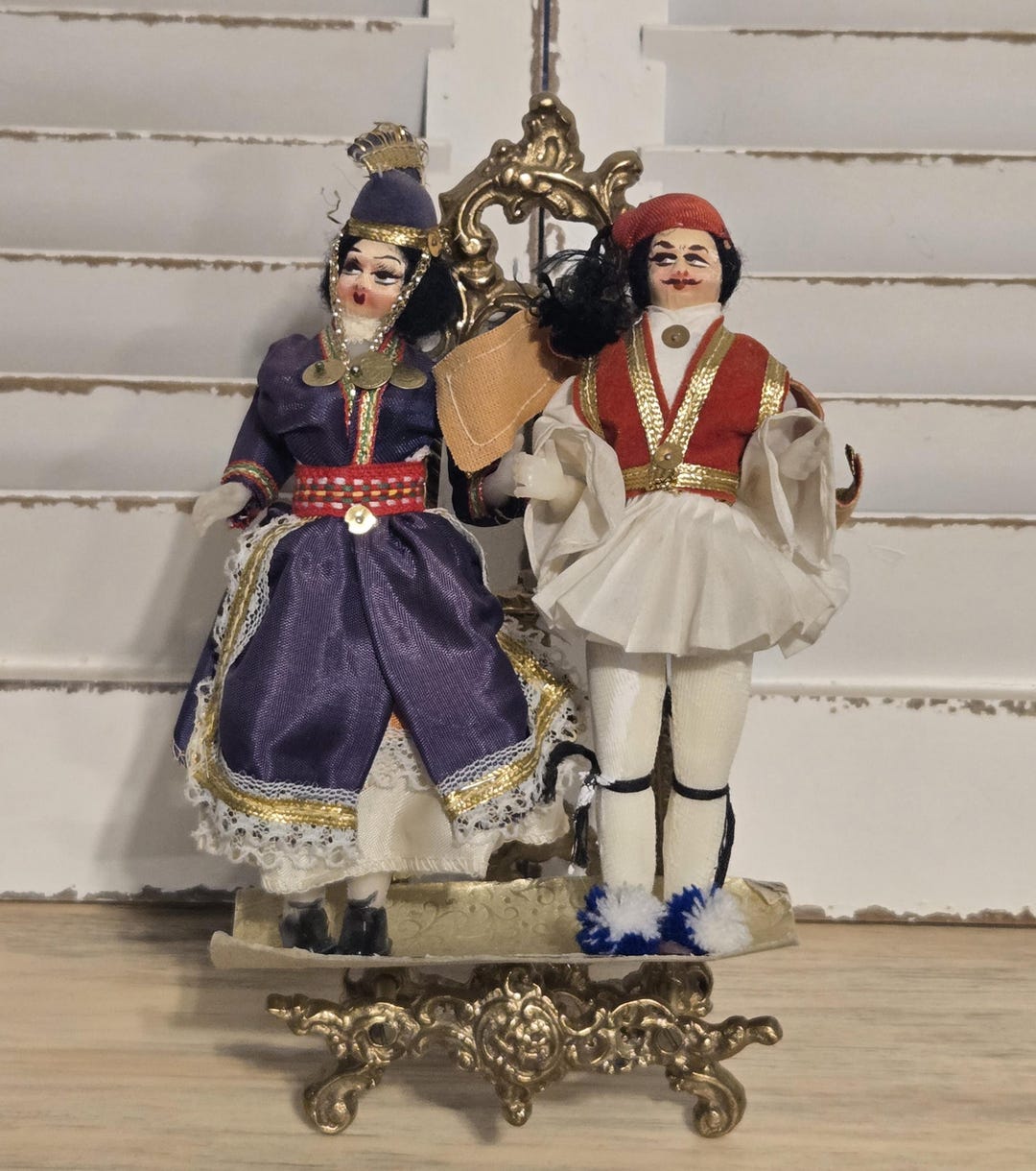 Greek Souvenir Dolls Man and Woman in Traditional Costume - Etsy