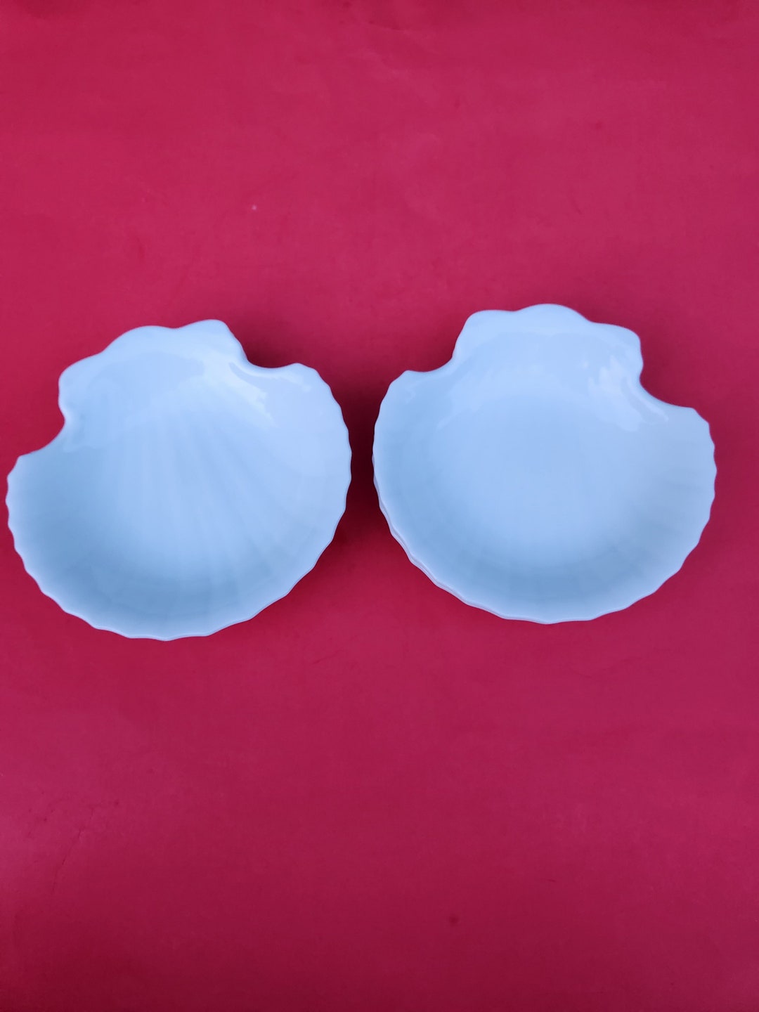 Ceramic Clam Shell White Dishes Made in Japan - Etsy
