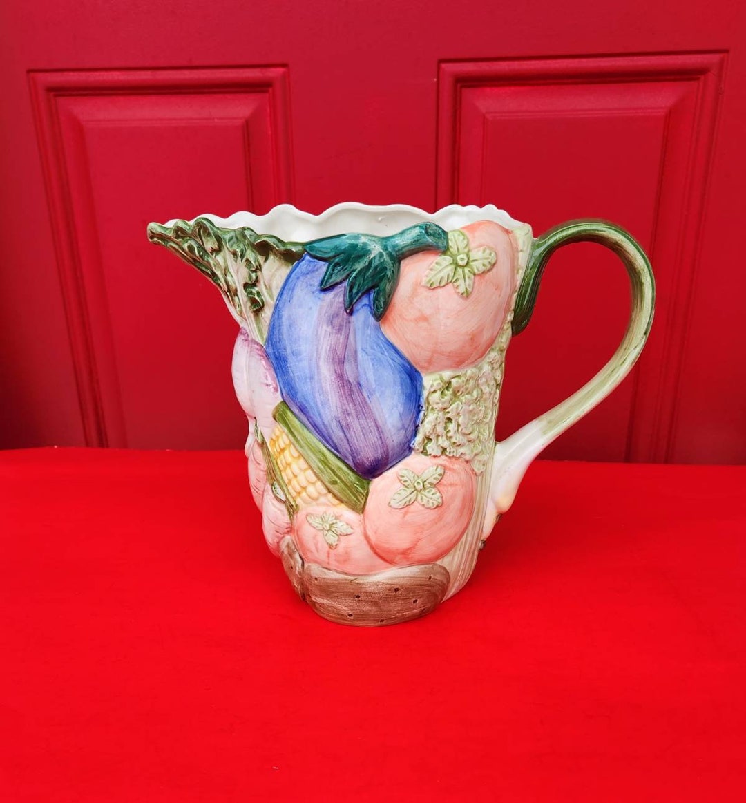 Fitz and Floyd Vegetable Garden Pitcher Made in Japan 1986 - Etsy