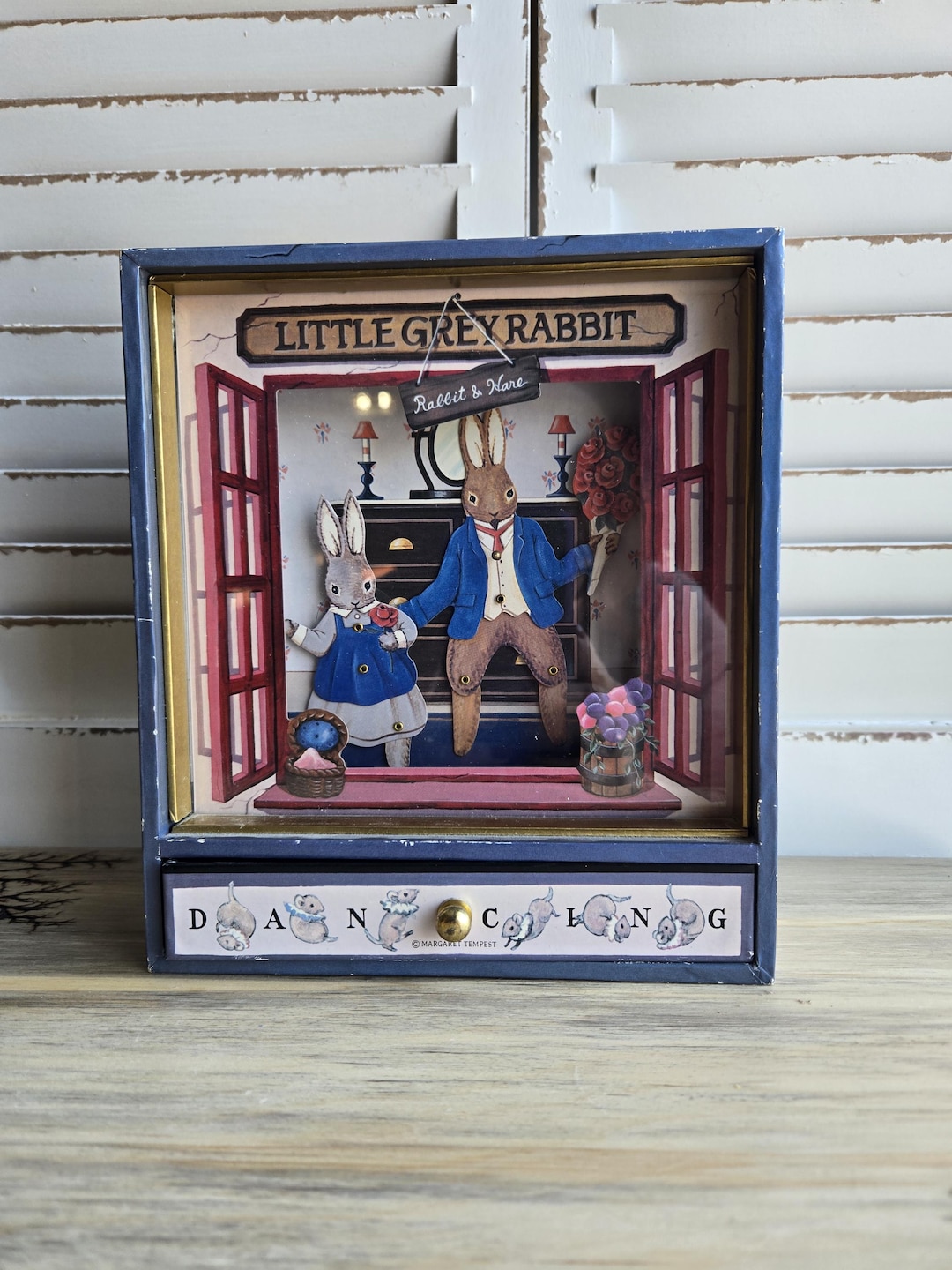 Little Grey Rabbit Diorama Music Box (not Working) Rabbit and Hare ...