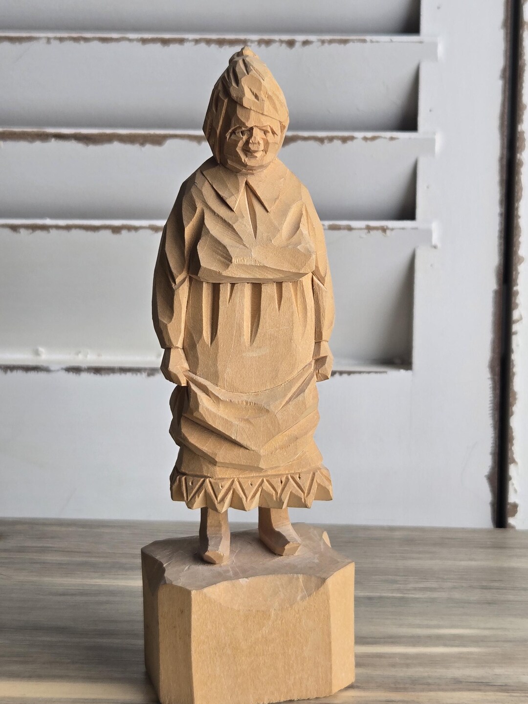 Quebec Folk Art Wood Carving Woman Ready to Dance Jig St Jean Port Joli ...